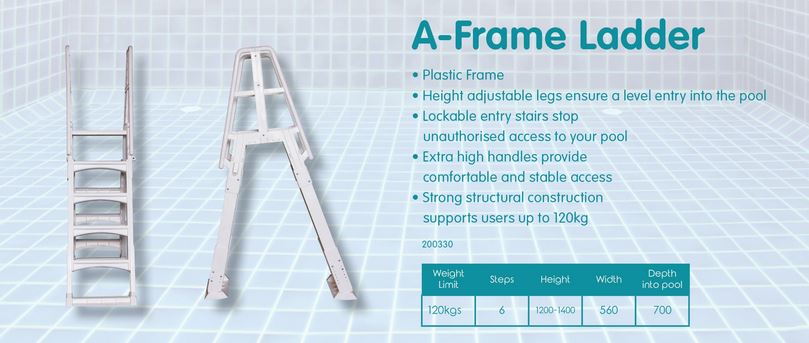 Sterns New Adjustable A-Frame Pool Ladder Above Ground Pool – Epools ...