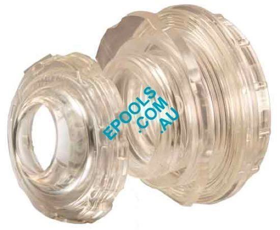 Vinyl Pool Water Return Eye Ball Clear 40mm With Lock Nut Gasket ...