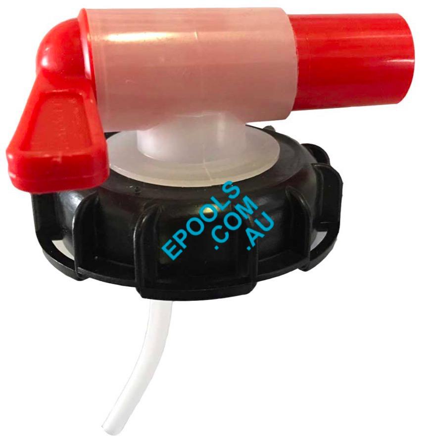 Pool Chlorine Tap With Lid 15lt. Drum – Epools Pool Shop