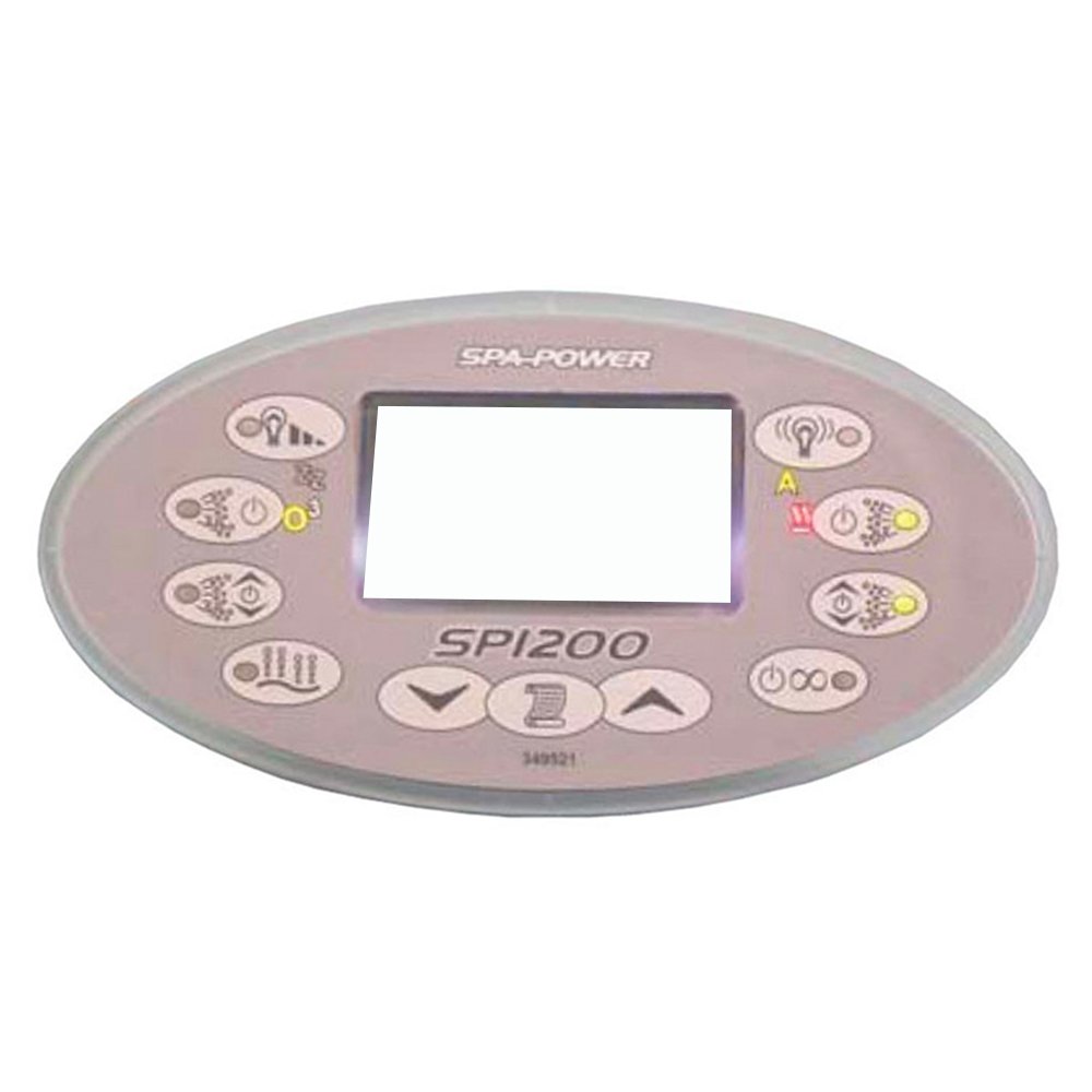 Spa Power SP800 Rectangular Touchpad With Overlay – Epools Pool Shop