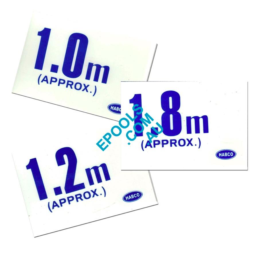 Swimming Pool Water Depth Markers – Epools Pool Shop
