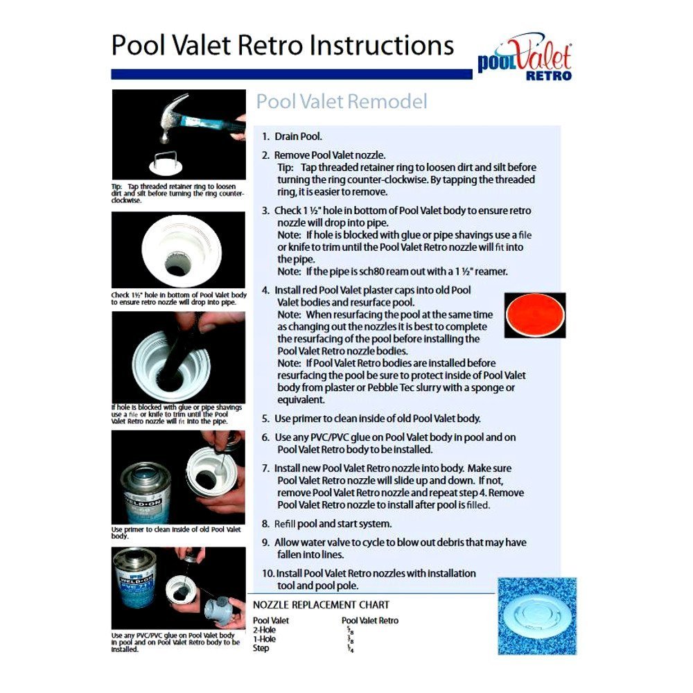 Paramount Pool Valet Single Head Kit White – Epools Pool Shop