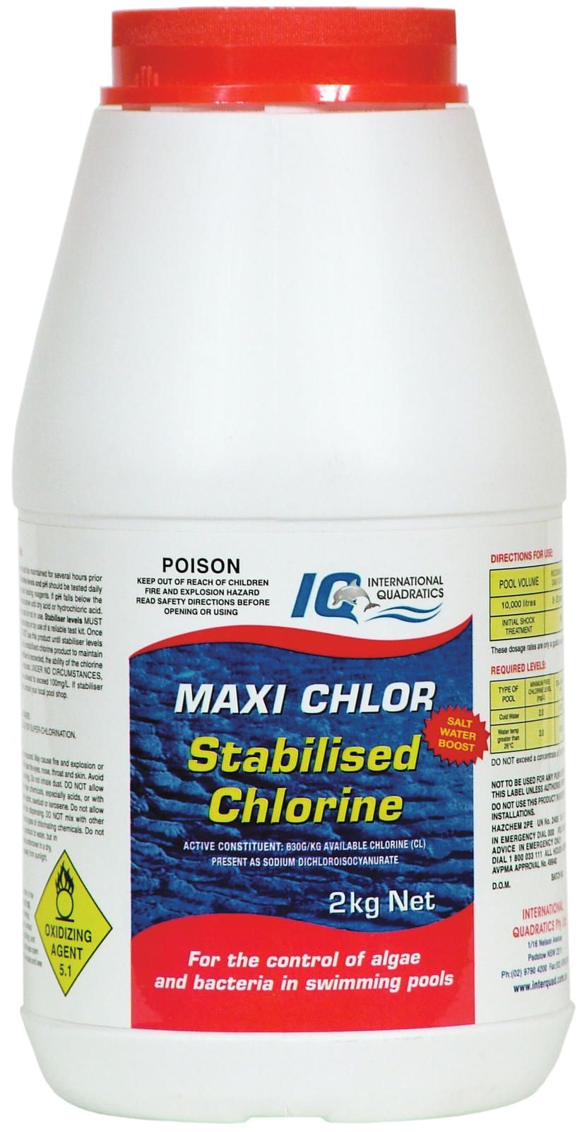 Stabilised Swimming Pool Chlorine 2kg – Epools Pool Shop