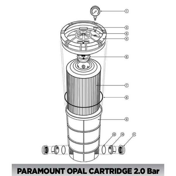 Waterco Paramount Opal Cartridge Filter PARTS – Epools Pool Shop