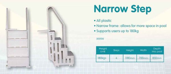 Sterns Narrow Pool Step – Epools Pool Shop