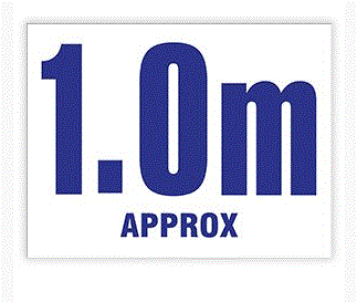 Swimming Pool Water Depth Marker 1.0m or 1.5m – Epools Pool Shop