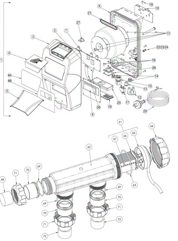 Neptune NDC Genuine Salt Cell Housing Parts – Epools Pool Shop